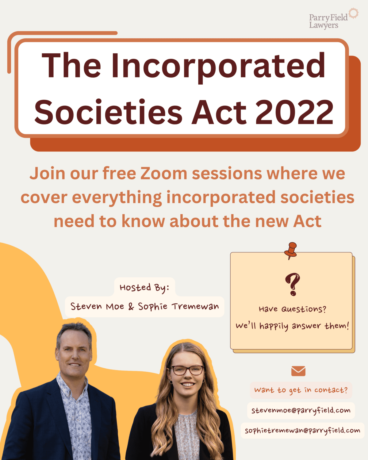 Incorporated Societies Act 2022: Information Hub - Parry Field Lawyers
